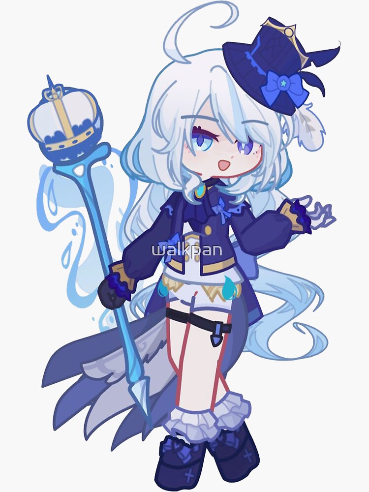 "genshin impact furina " Sticker for Sale by walkpan | Redbubble
