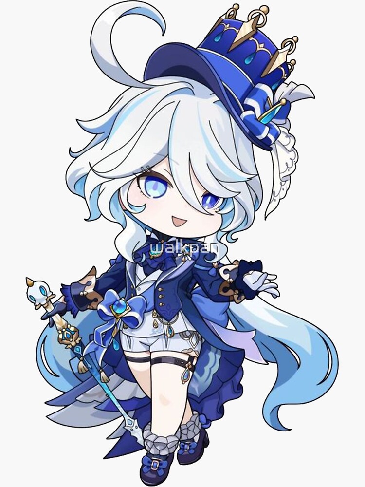 "genshin impact furina " Sticker for Sale by walkpan | Redbubble