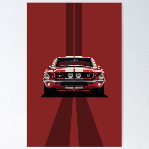 "Ford Mustang Shelby GT500 1967" Poster for Sale by VintageWheelsNZ ...
