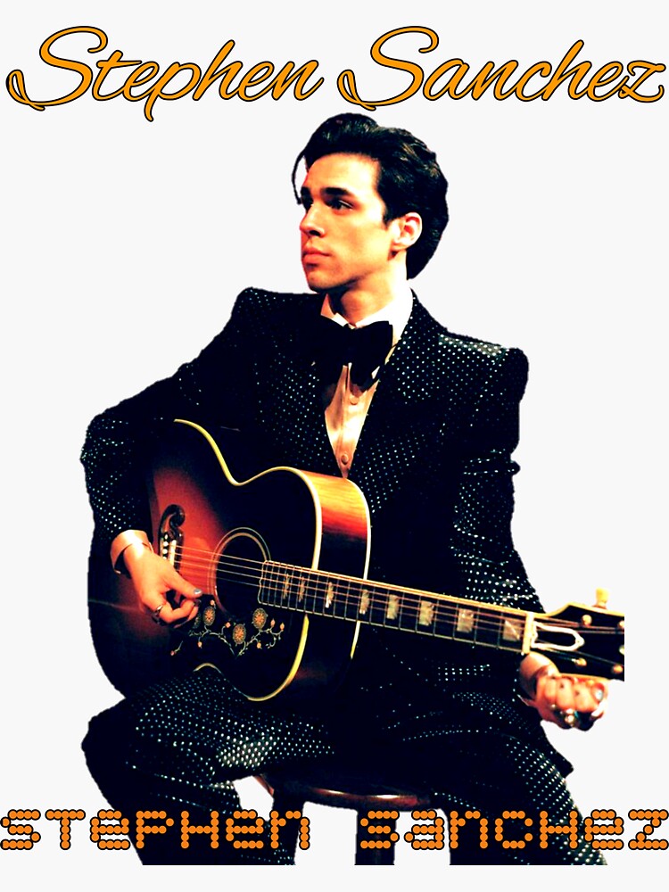 "Stephen Sanchez " Sticker for Sale by Designelogo | Redbubble