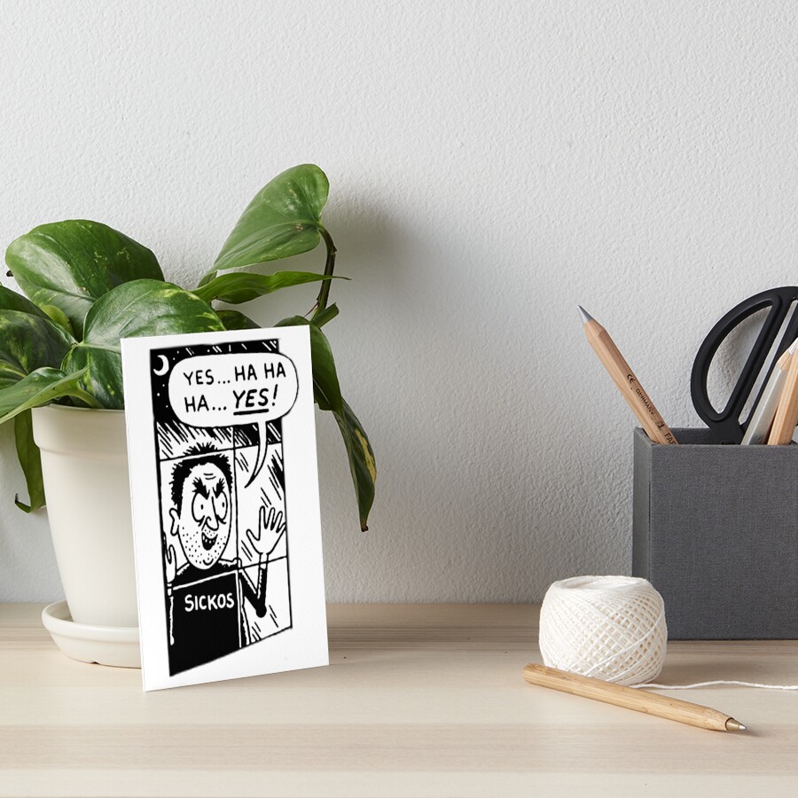 "Sickos Haha Yes "Yes… Hahaha… Yes!" Stan Kelly comic drawn for The ...