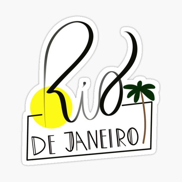 "Rio de Janeiro" Sticker for Sale by Artpabunny | Redbubble