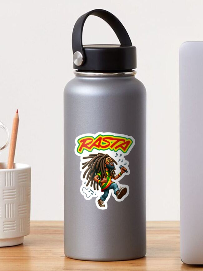"Rasta Reggae Singer" Sticker by YANNISQ49 | Redbubble