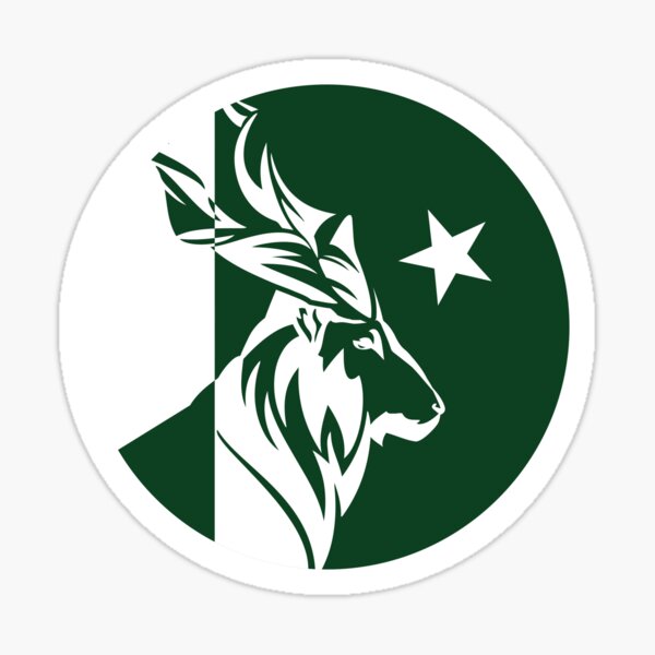 "Pakistan Markhor Pakistani National Animal Flag" Sticker for Sale by ...