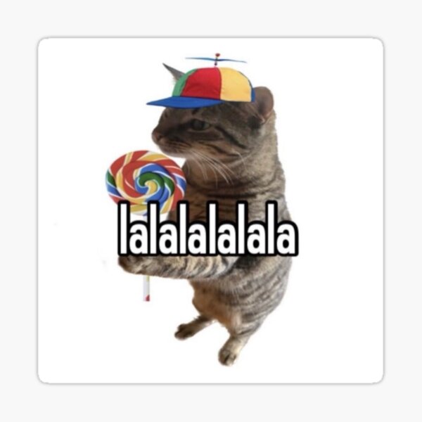 "Lalalalala meme" Sticker for Sale by Oliolioliolio | Redbubble