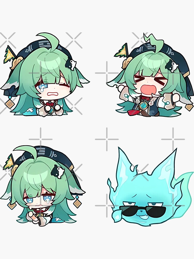 "Huohuo Honkai Star Rail Chibi Stickers Set" Sticker for Sale by dudu ...
