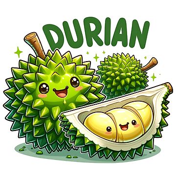 "DURIAN" Sticker for Sale by pawipat | Redbubble