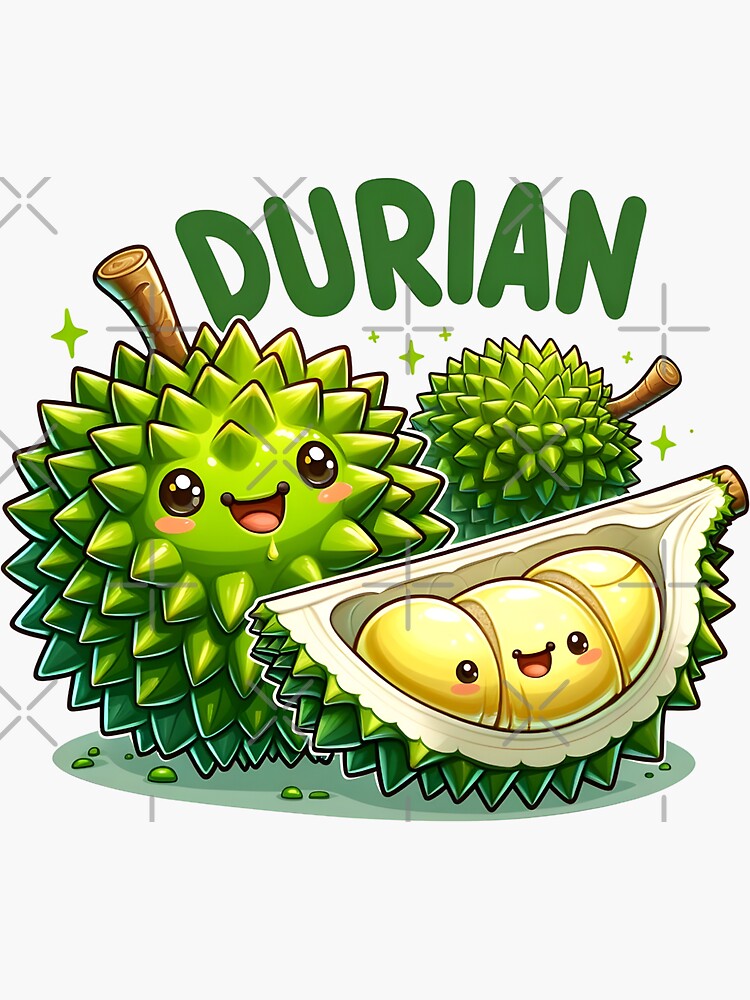 "DURIAN" Sticker for Sale by pawipat | Redbubble