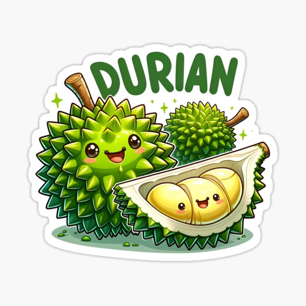 "DURIAN" Sticker for Sale by pawipat | Redbubble