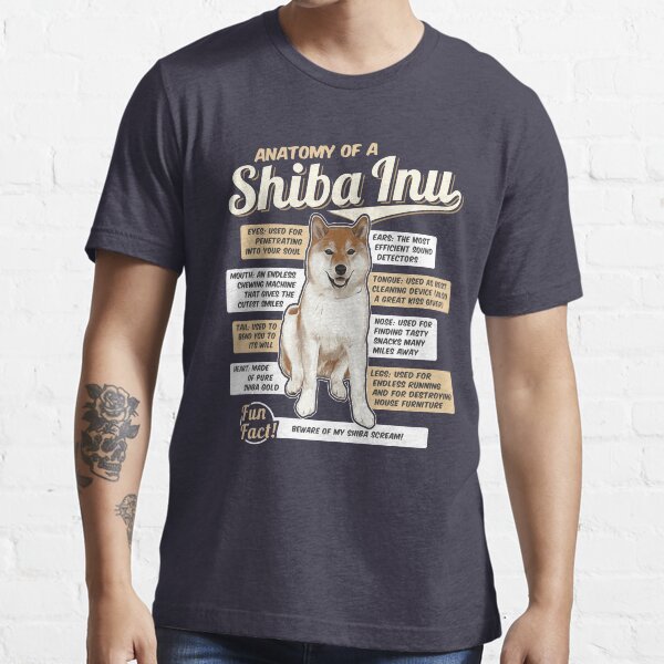 "Anatomy of a Shiba Inu" T-shirt for Sale by radvas | Redbubble | shiba ...