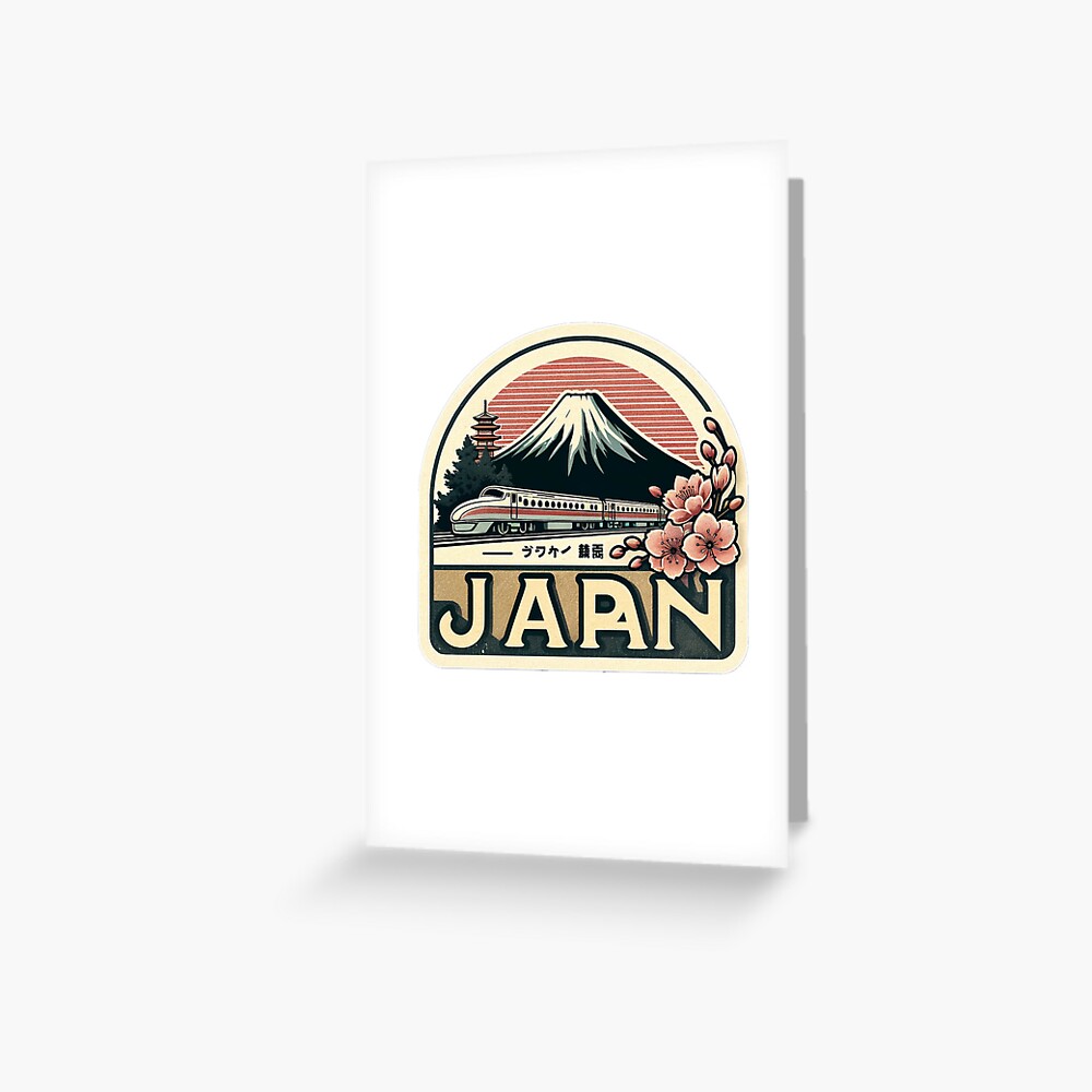 "Vintage Vibe Japan Travel Design" Sticker for Sale by Balut-Plissken ...