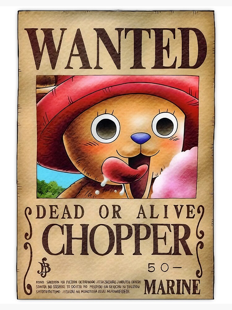 Steckbrief Zum One Piece Chopper Onepiece Chopper" 3D Models To Print