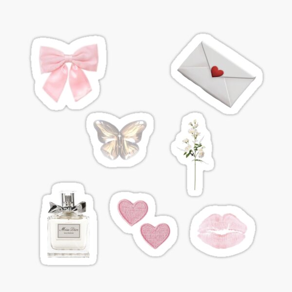 "Coquette Girly Sticker Pack" Sticker for Sale by Kate T | Redbubble