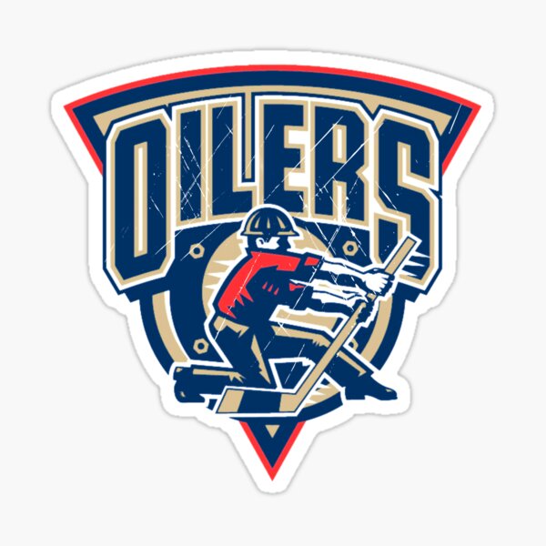 "Vintage Edmonton Oilers Logo" Sticker for Sale by beep design co ...
