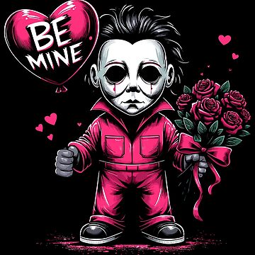 "Be Mine Valentine - Horror Valentine Killer" Sticker for Sale by SFIPS ...