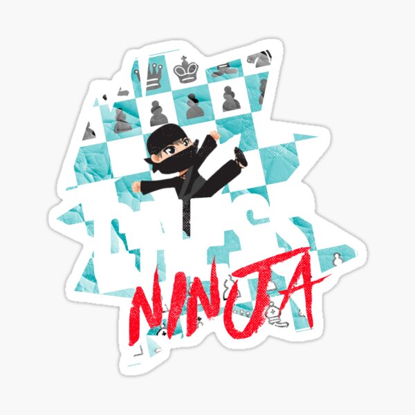 "Distressed Chess Ninja Cartoons" Sticker for Sale by donpakito | Redbubble