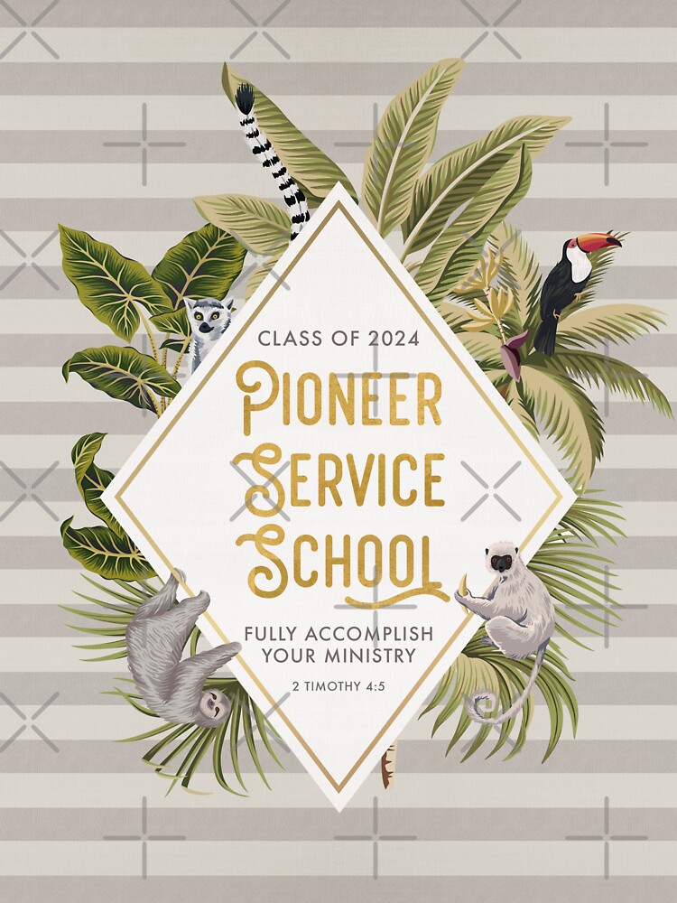 "Pioneer Service School 2024 (Tropical)" Sticker for Sale by Paper Bee ...