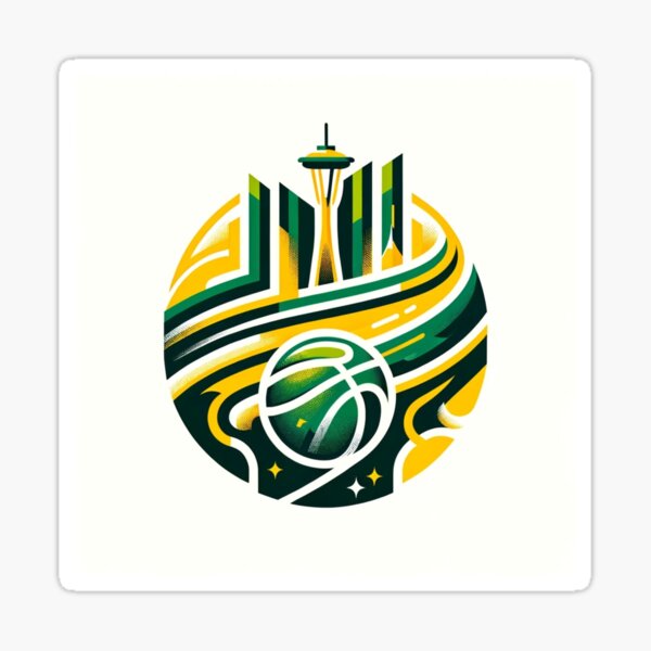 "Seattle Supersonics" Sticker for Sale by Brennan Artistry | Redbubble
