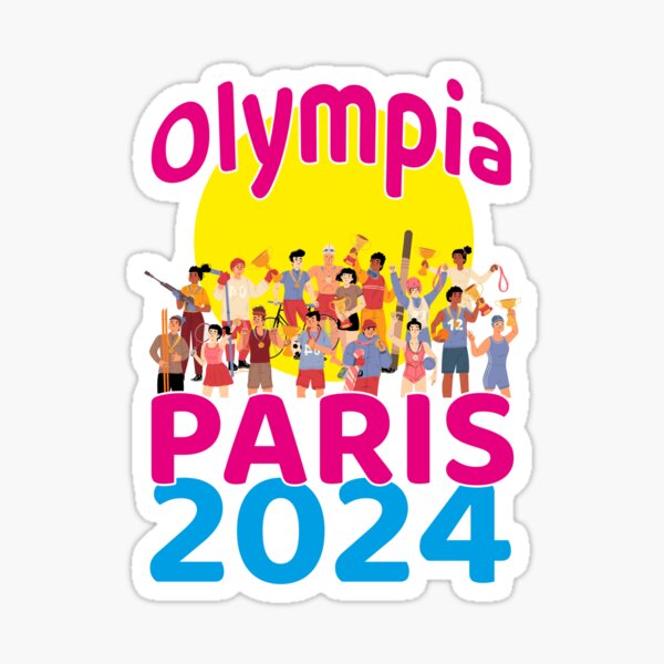 "Summer Olympics Paris, France 2024" Sticker by Mauswohn | Redbubble