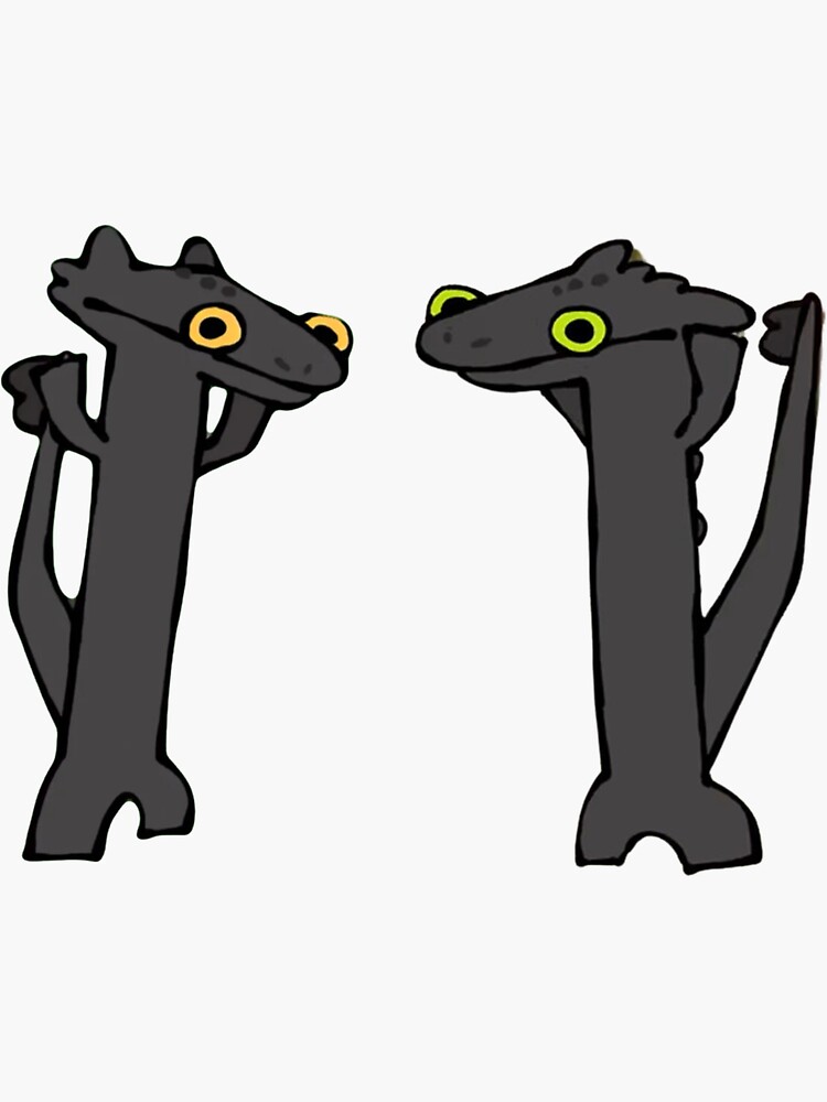 "Toothless Dancing Meme" Sticker for Sale by TheDressShoppe | Redbubble