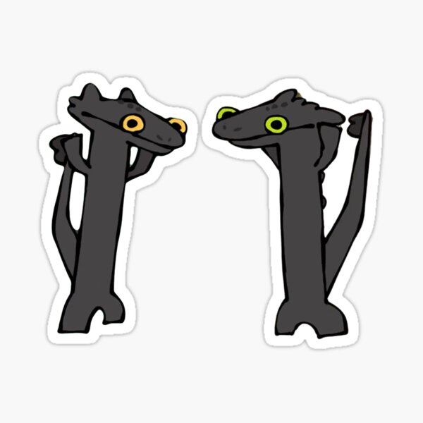 "Toothless Dancing Meme" Sticker for Sale by TheDressShoppe | Redbubble