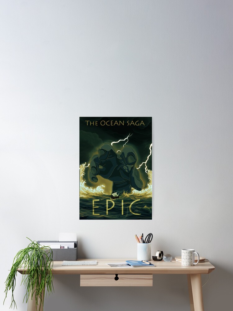 "Ocean Saga (EPIC) movie poster design- in Yellow " Poster for Sale by ...