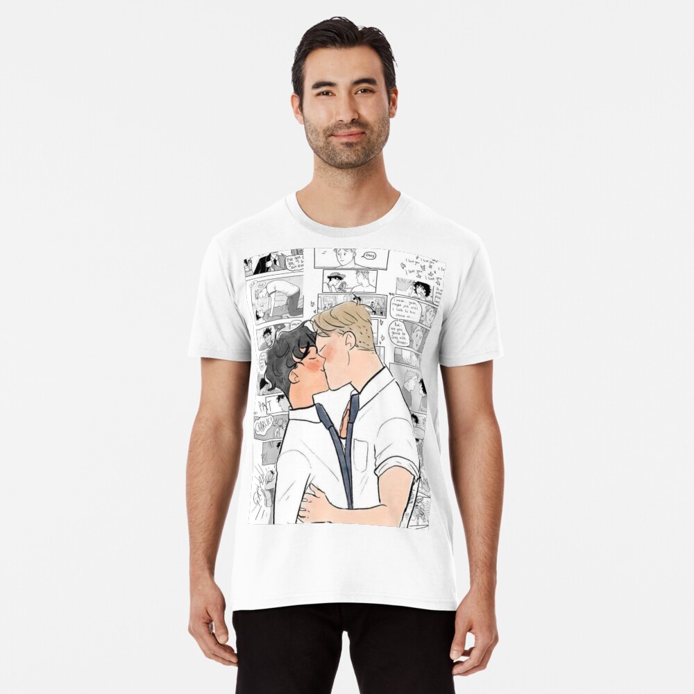 "Heartstopper cartoon sketch - Charlie and Nick" Poster for Sale by ...