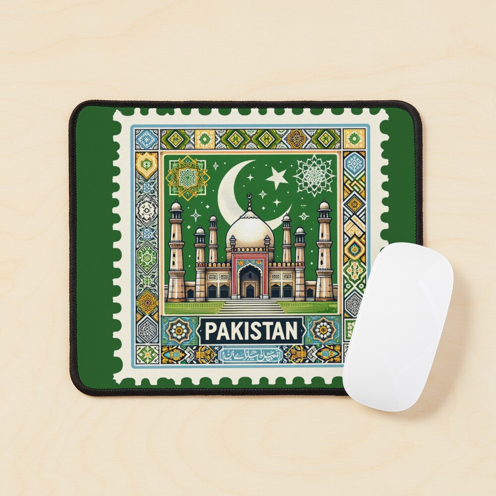 "Pakistan's Badshahi Mosque/Masjid Lahore Stamp" Sticker for Sale by ...