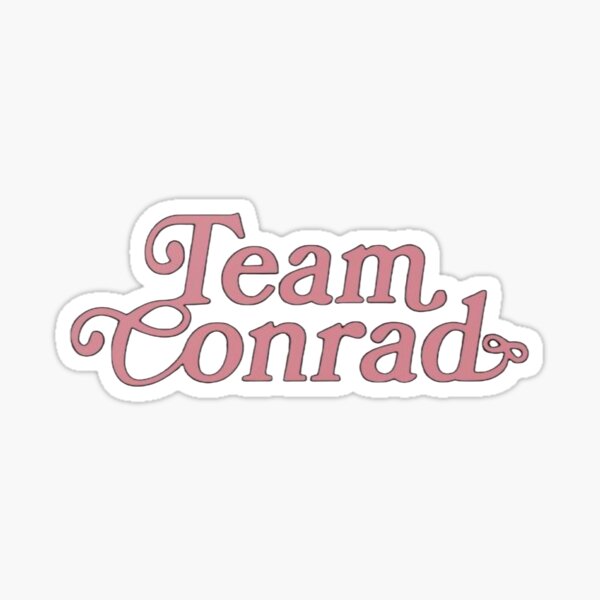 "Team conrad the summer I turned pretty" Sticker by hotpeople | Redbubble