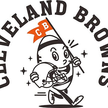 "Cleveland Browns mascot cartoon" Sticker for Sale by pumplogos | Redbubble