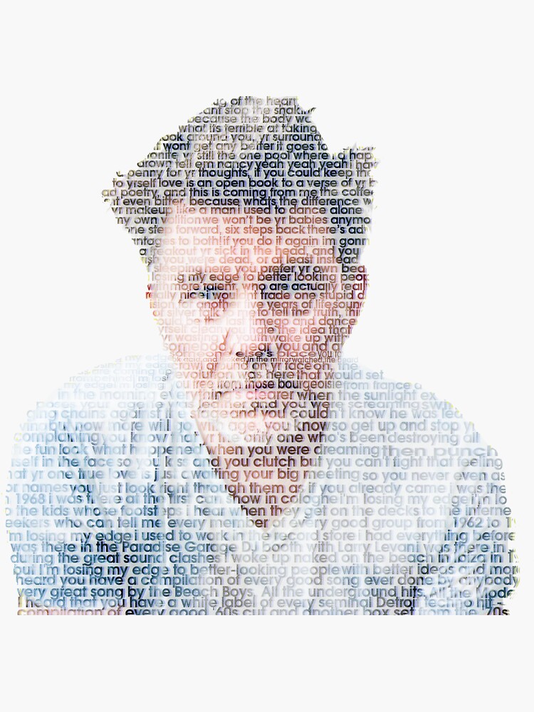 "LCD Soundsystem" Sticker for Sale by SekDesign | Redbubble