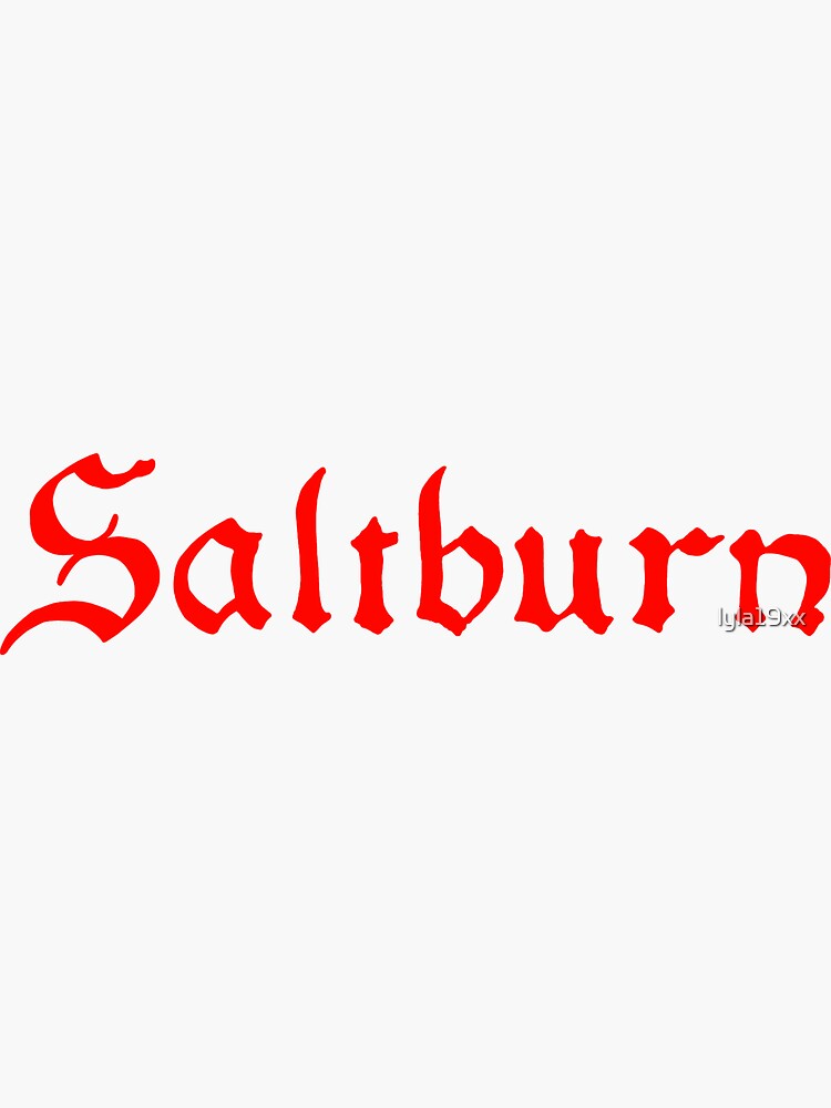"Saltburn logo" Sticker for Sale by lyla19xx | Redbubble