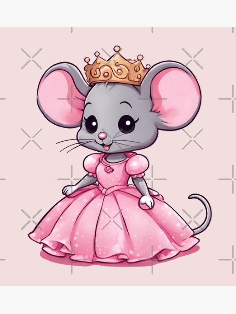 "Cute princess mouse " Poster for Sale by Culmika | Redbubble