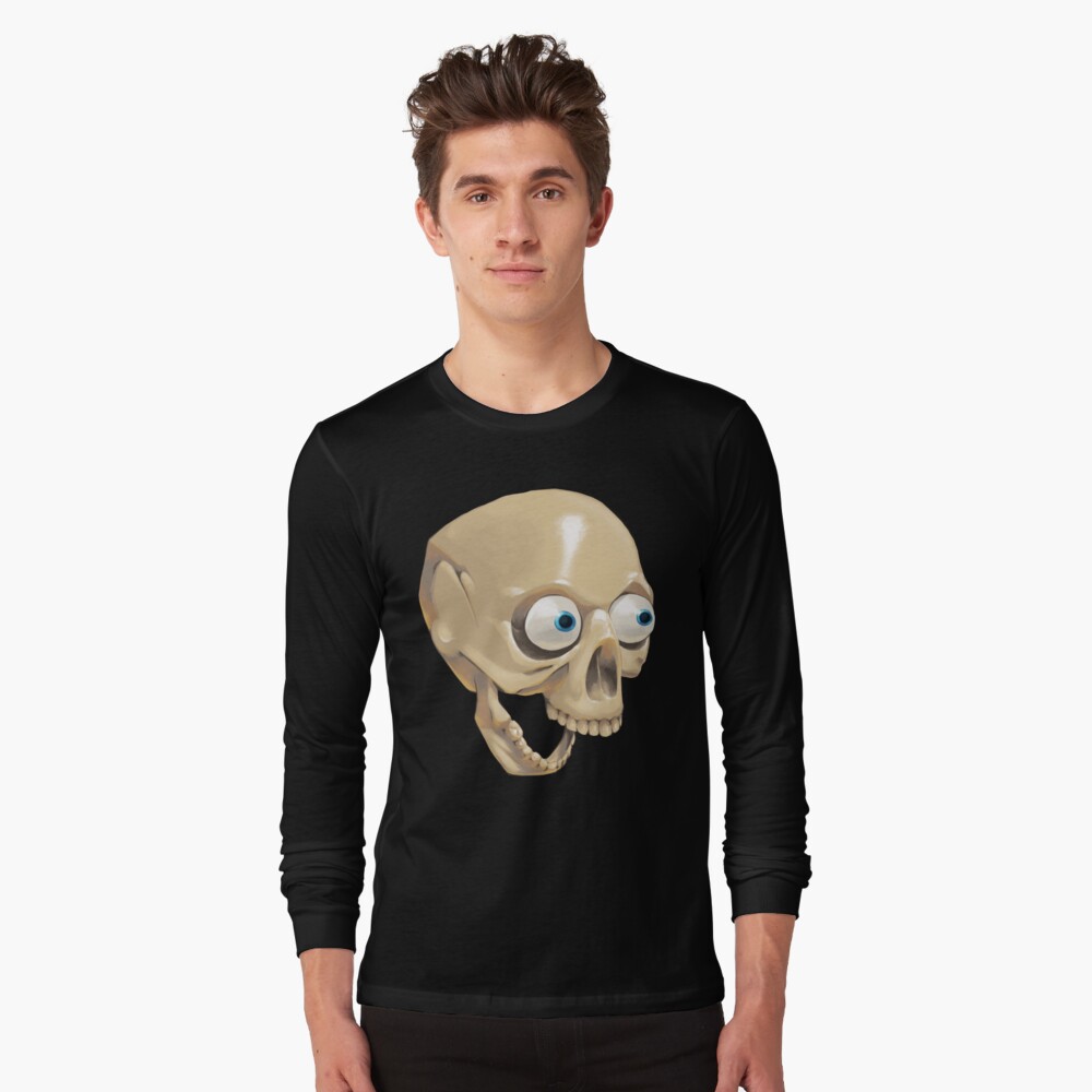 "Awooga skull " Sticker for Sale by BionicBandit | Redbubble