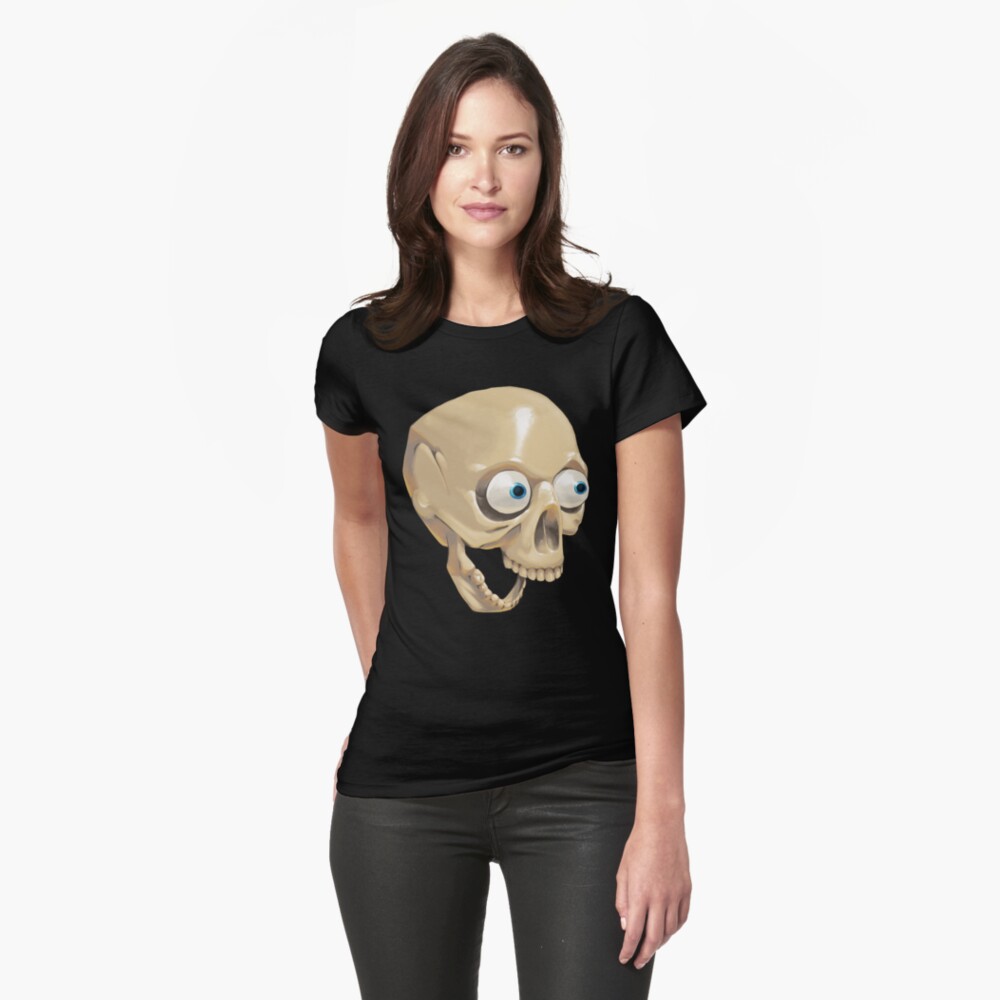 "Awooga skull " Sticker for Sale by BionicBandit | Redbubble