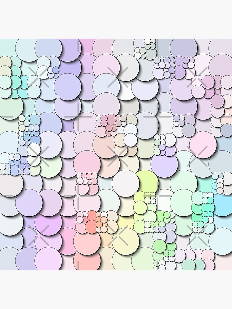 "Pastel Circles" Poster by KaleiopeStudio | Redbubble