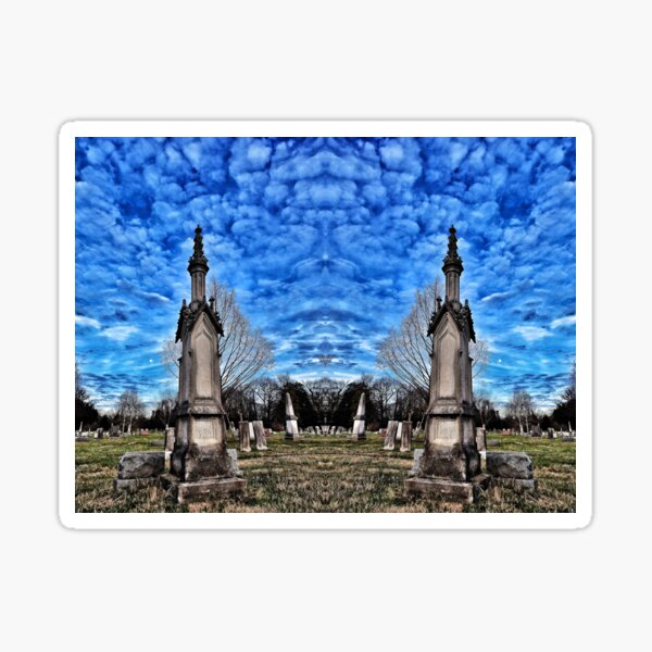 "Beautiful Mirrored Photograph Of Eastern Cemetery" Sticker for Sale by ...