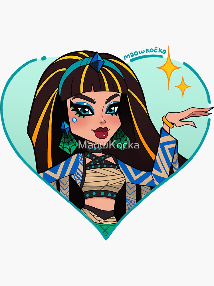 "Cleo de Nile" Sticker for Sale by MaowKocka | Redbubble