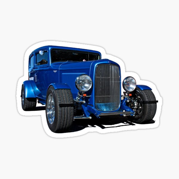 "Blue Ford Hot Rod" Sticker for Sale by Ferenghi | Redbubble
