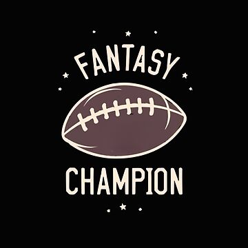 "Fantasy League Champ Winner Fantasy Football Champion" Sticker for ...
