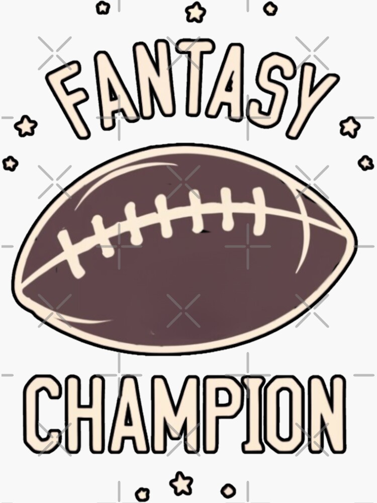 "Fantasy League Champ Winner Fantasy Football Champion" Sticker for ...