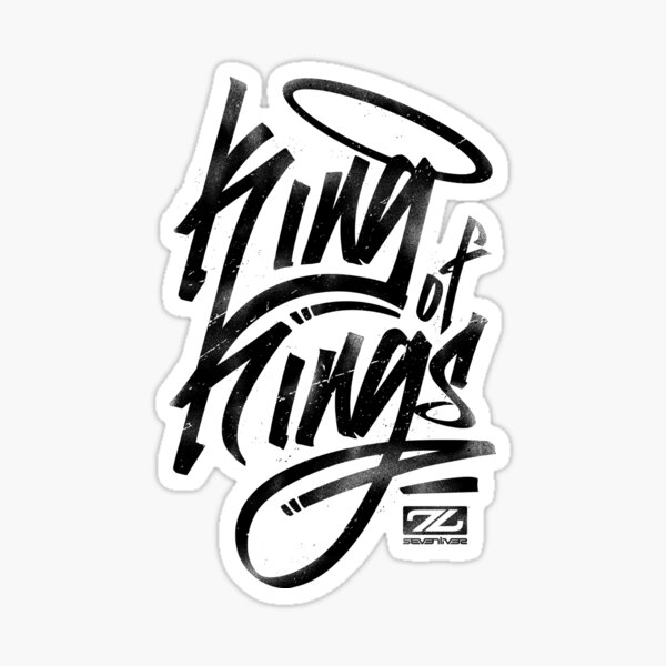 "KING OF KINGS" Sticker for Sale by Sevenlives | Redbubble