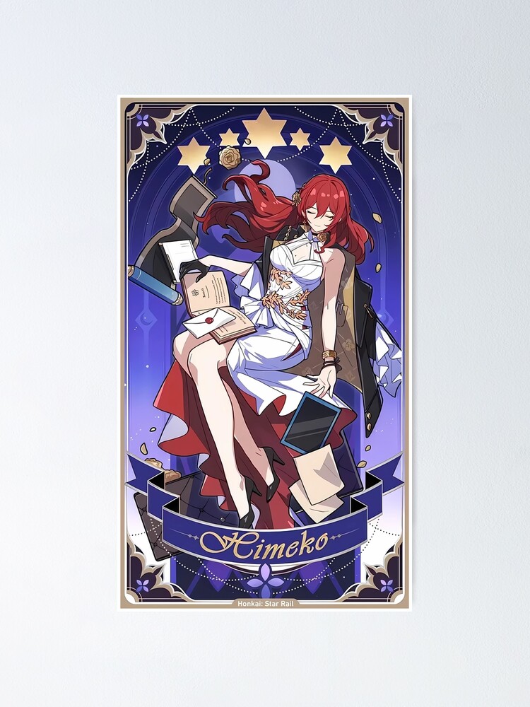 "Himeko Revelation Card Honkai Star Rail" Poster for Sale by ...