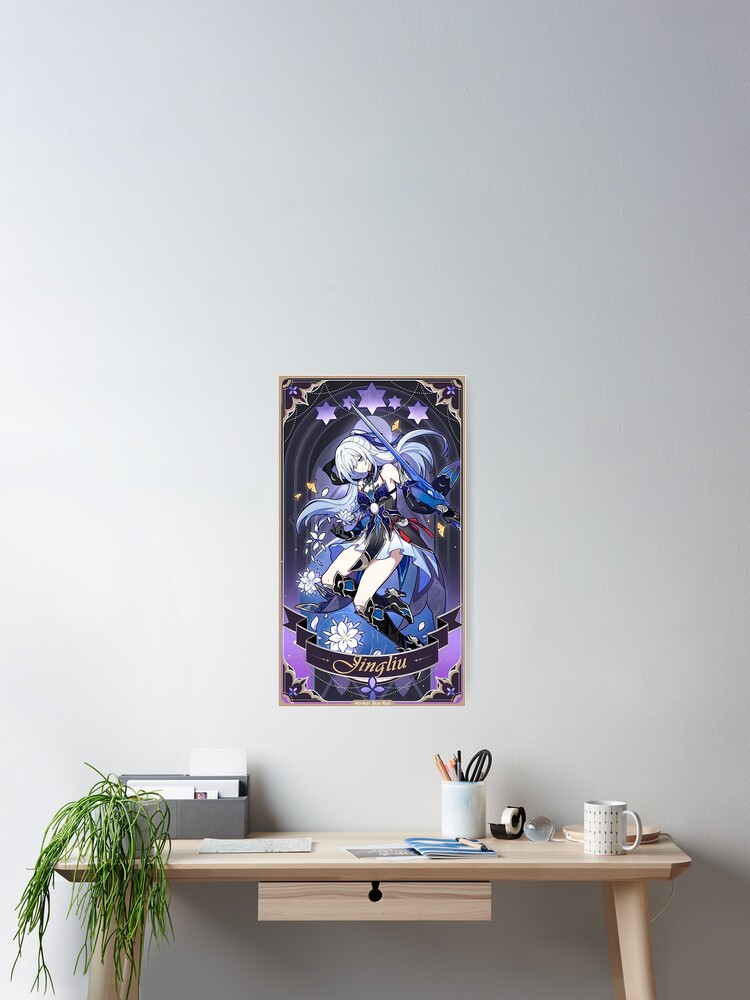 "Jingliu Revelation Card Honkai Star Rail" Poster for Sale by ...