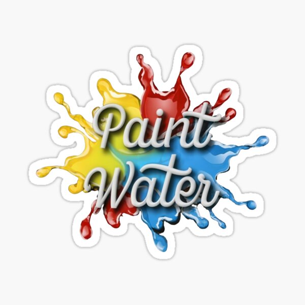 "Paint Water Splash" Sticker for Sale by Krieghorn | Redbubble