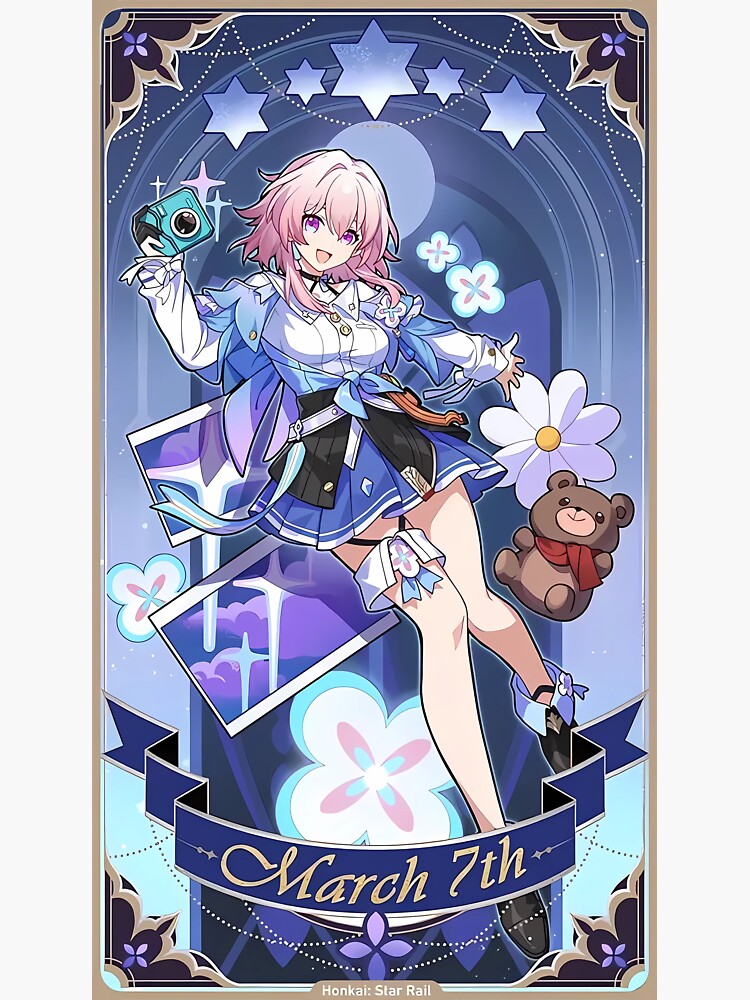 "March 7th Revelation Card Honkai Star Rail" Sticker for Sale by ...