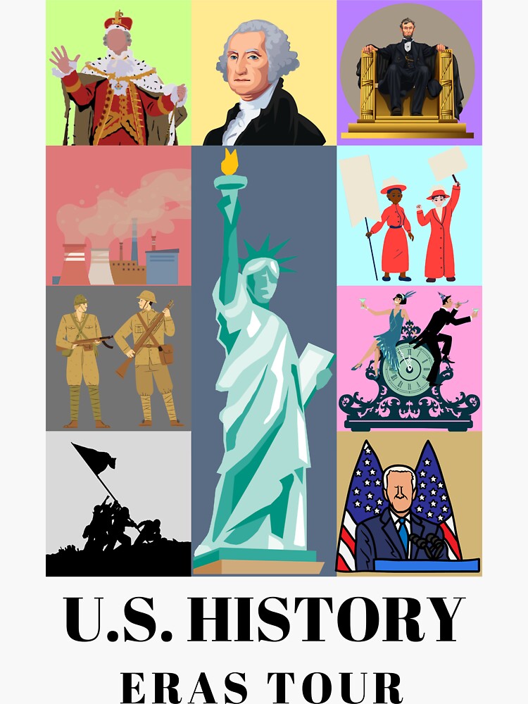 "US History Eras Tour" Sticker for Sale by Hmarch1 | Redbubble