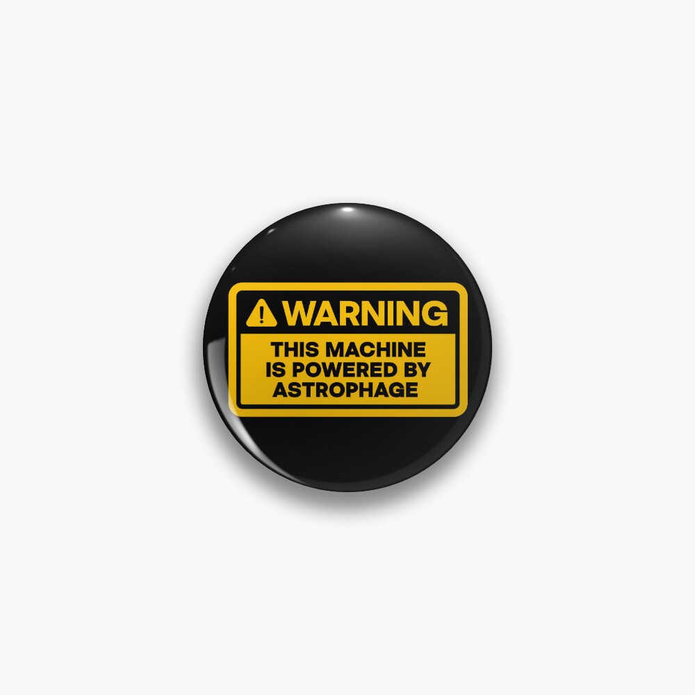 "warning astrophage" Sticker for Sale by thefandomfiend | Redbubble