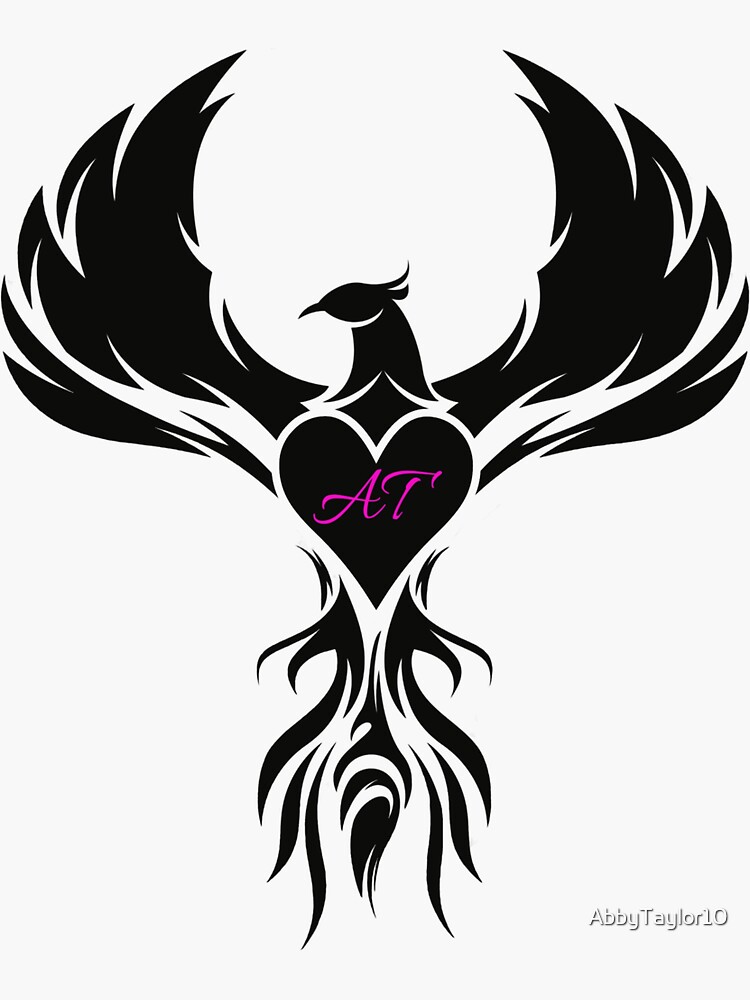 "Black Phoenix Rising " Sticker for Sale by AbbyTaylor10 | Redbubble
