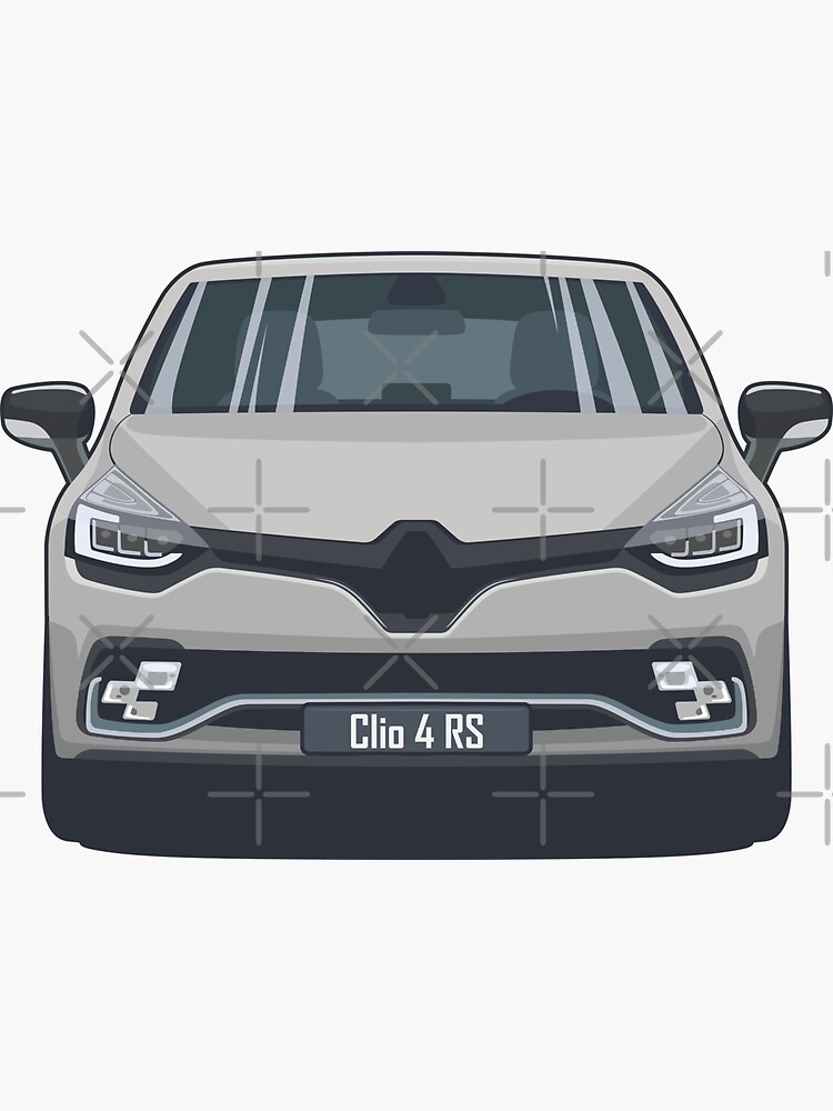 "Clio 4 RS - vector drawing" Sticker by yohannlp | Redbubble